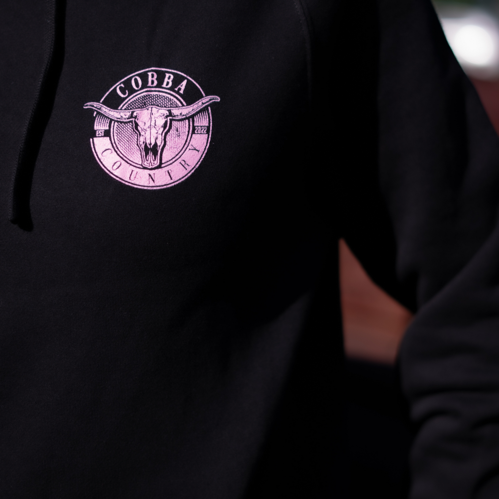 Hunter Hoodie - Black & Pink – Cobba Country