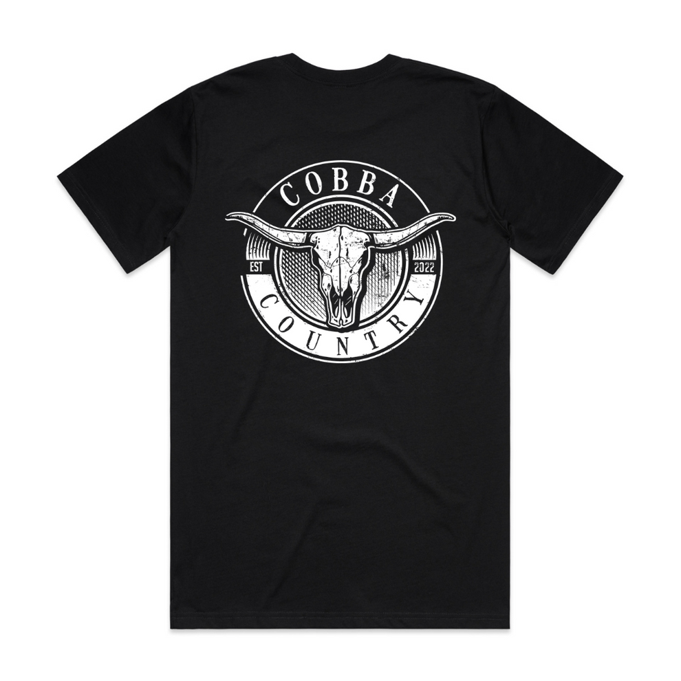 Men's Hunter Tee - Black & White – Cobba Country