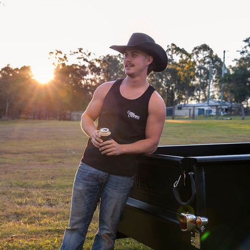 Men's Signature Singlet - Black – Cobba Country